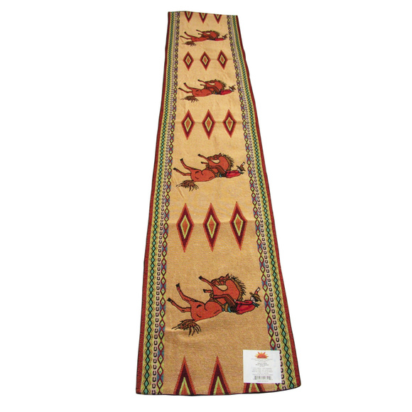 Kinara | Dining | Nwt Bronc Rider Rodeo Design Table Runner | Poshmark